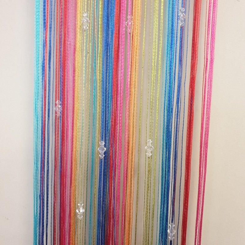 Beaded String Fly Screen Curtain 1 m x 2 m-Multi Colour – In House Decor NZ